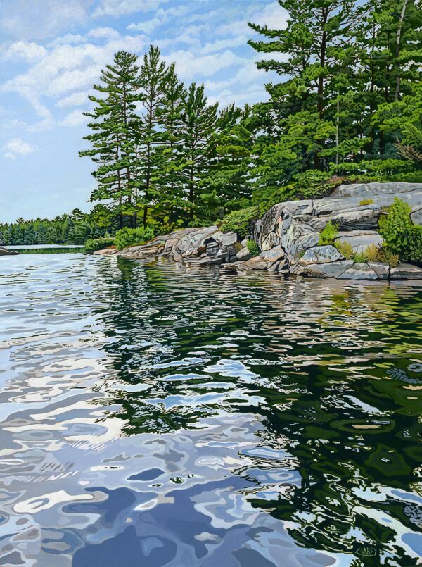 Anna Clarey - Approaching Gurd Lake Island - Artlabel